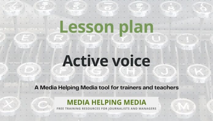 The active and passive voices in news | Media Helping Media