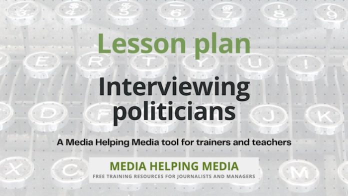 Interviewing politicians - Media Helping Media