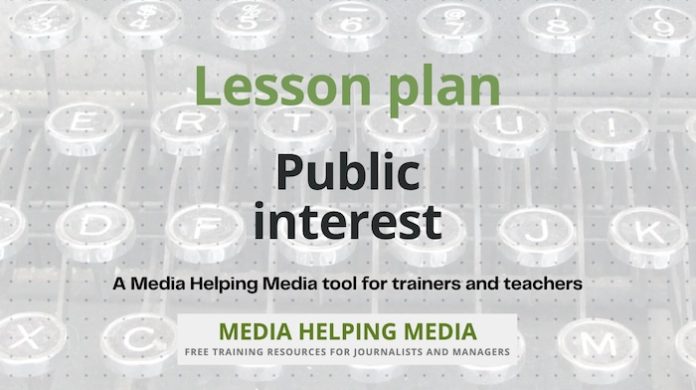 Journalism and the public interest - Media Helping Media