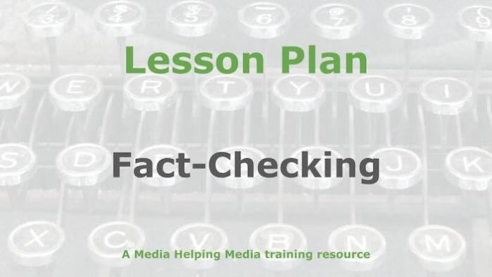 Lesson: Fact-checking and adding context - Media Helping Media