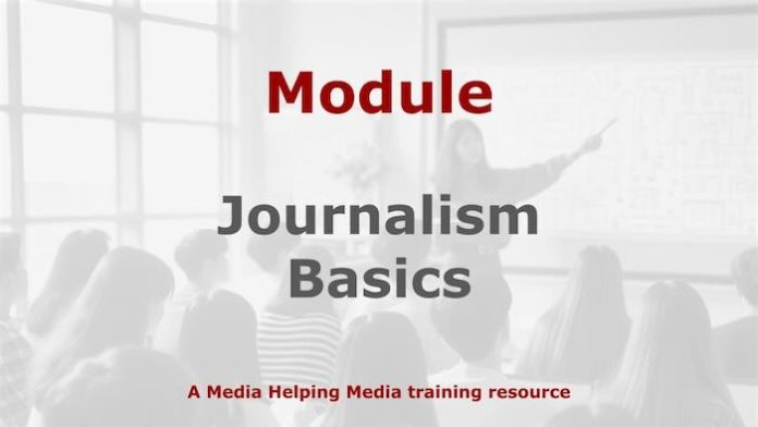 Module: Journalism Basics - Media Helping Media
