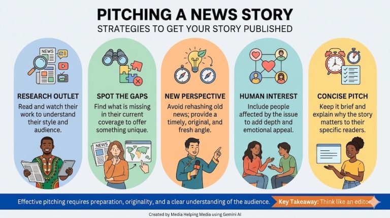 Pitching a news story to an editor - Media Helping Media